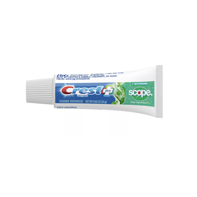Crest Whitening Plus Scope Fluoride Anticavity Toothpaste 24g – Shams ...