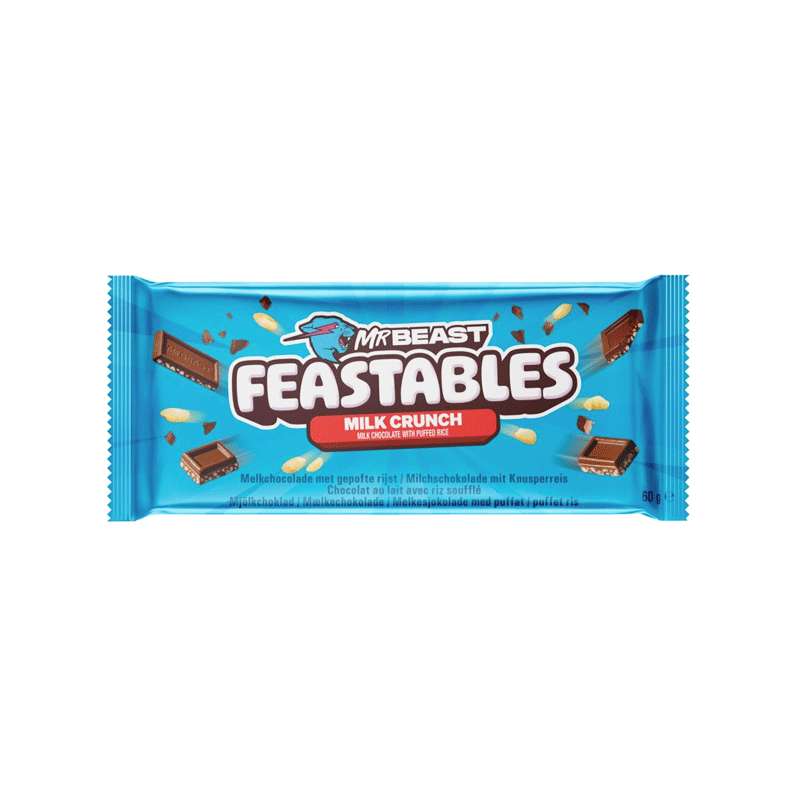 Mr.Beast Milk Crunch Chocolate 60g – Shams Shopping Centre