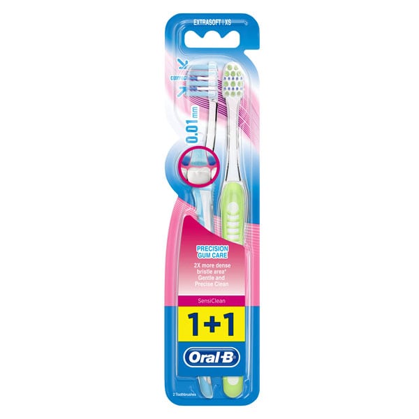 Oral-B Precision Gum Care SensiClean 1+1 ToothBrush - Extra Soft ...