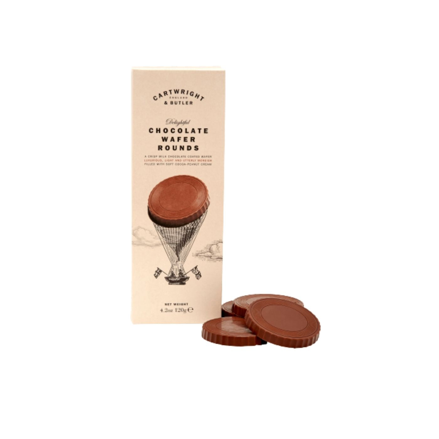 Cartwright & Butler Chocolate Wafer Rounds 120g – Shams Shopping Centre
