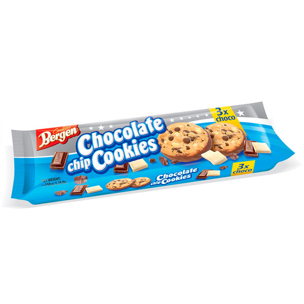 Bergen Chocolate Chip Cookies With 3X Choco 150g – Shams Shopping Centre