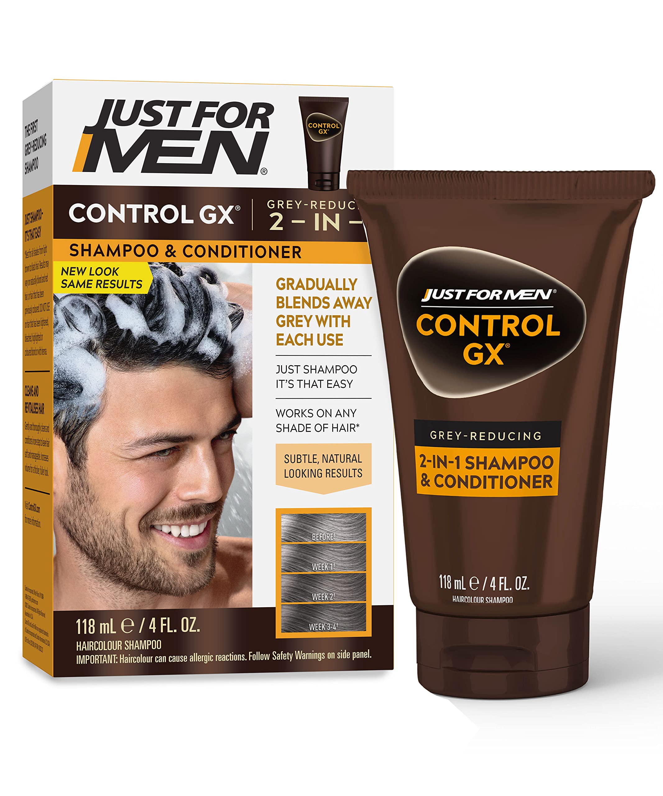 Just For Men Control GX Gray-Reducing 2 In 1 Shampoo 118ml – Shams ...