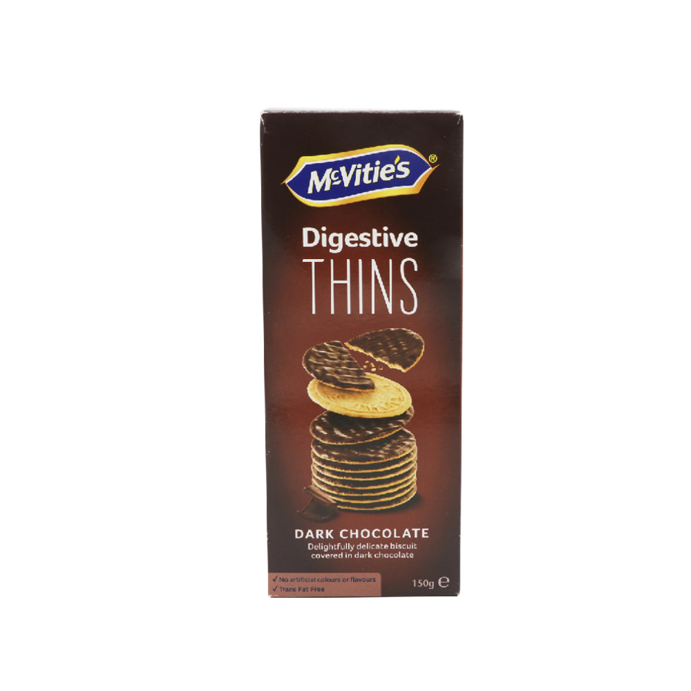 Mcvities Digestive Thins Dark Chocolate 150g – Shams Shopping Centre