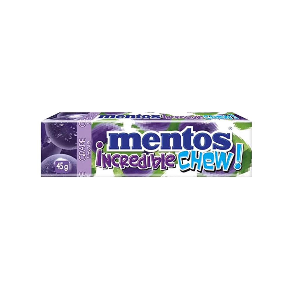Mentos Grape Incredible Chew 45g – Shams Shopping Centre