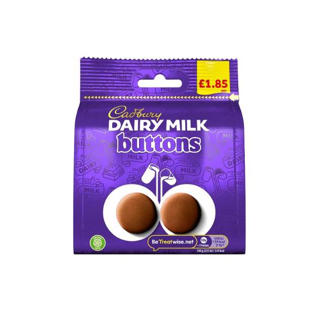 Cadbury Dairy Milk Buttons 85g – Shams Shopping Centre
