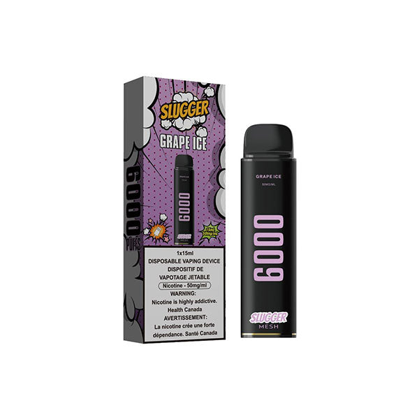 Slugger Disposable 5% Grape Ice 6000 Puffs – Shams Shopping Centre