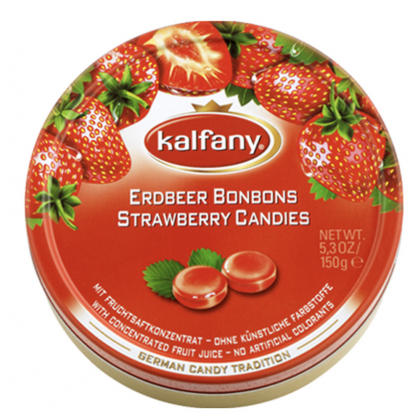 Kalfany Strawberry Drops Candies Tin 150g – Shams Shopping Centre