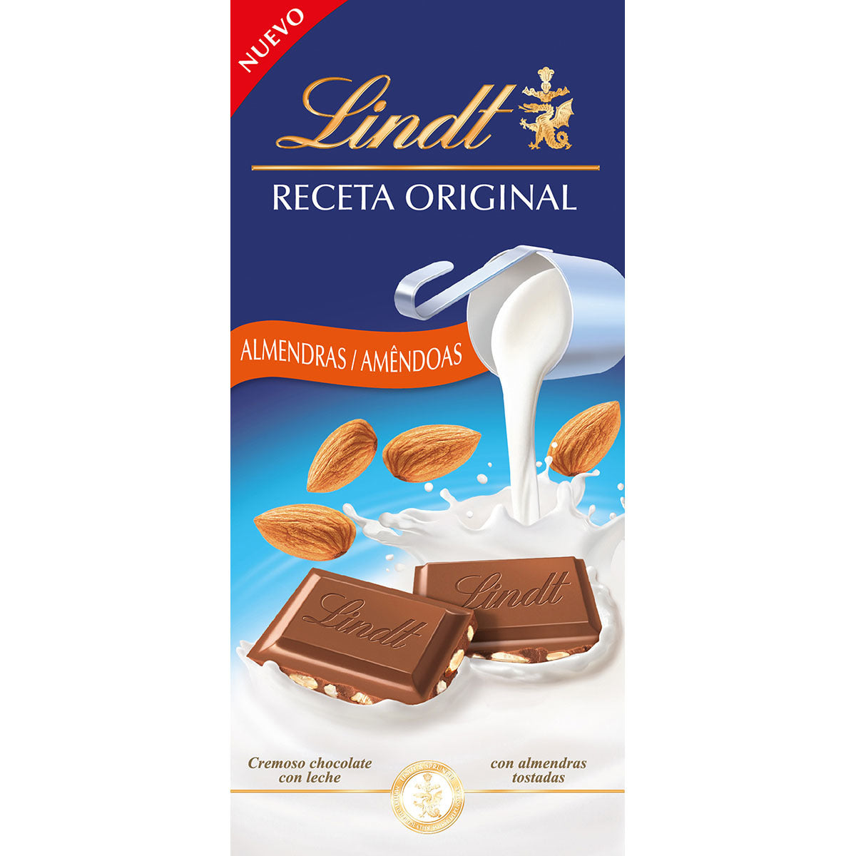 Lindt Original Recipe Almond Chocolate Bar 125g – Shams Shopping Centre