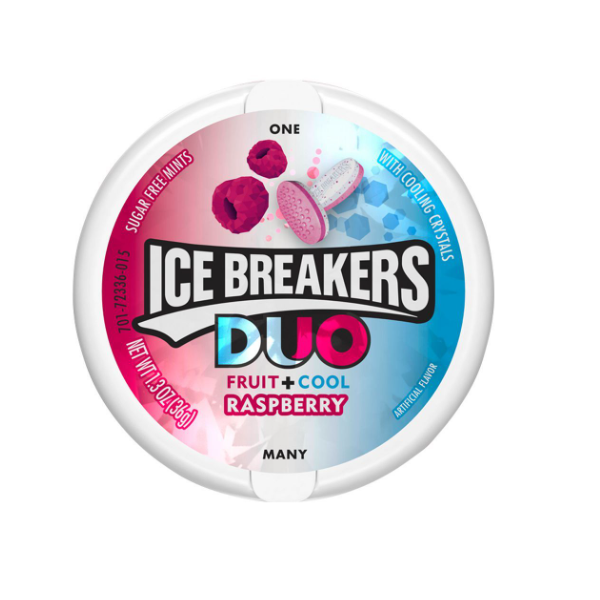 Ice breakers Duo Fruit+Cool Raspberry Mints 36g – Shams Shopping Centre