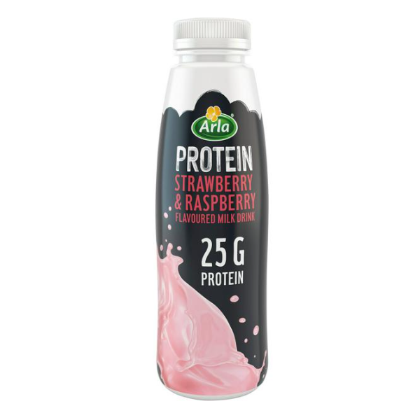 Arla Protein Strawberry & Raspberry Milk Drink 500ml – Shams Shopping ...