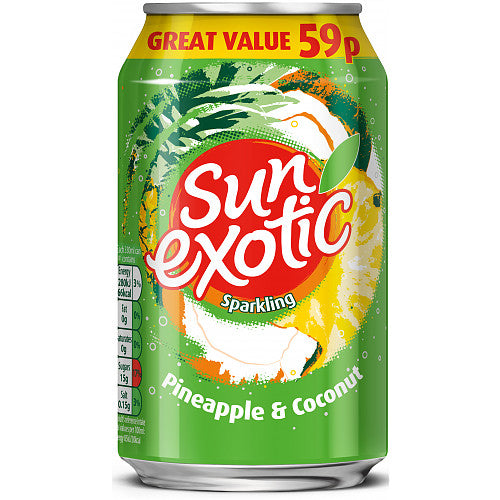 Sun Exotic Pineapple & Coconut Can 330ml – Shams Shopping Centre