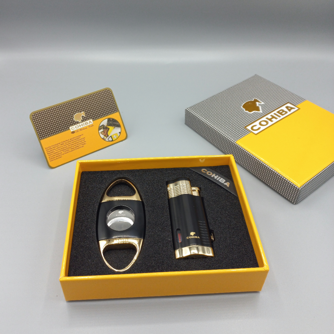 Cohiba Cigar Lighter & Cutter Set A626 – Shams Shopping Centre