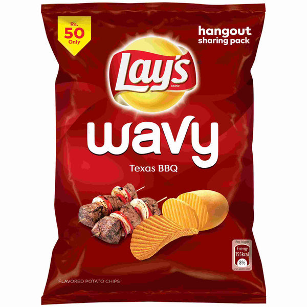 Lays Wavy Texas BBQ 64g – Shams Shopping Centre